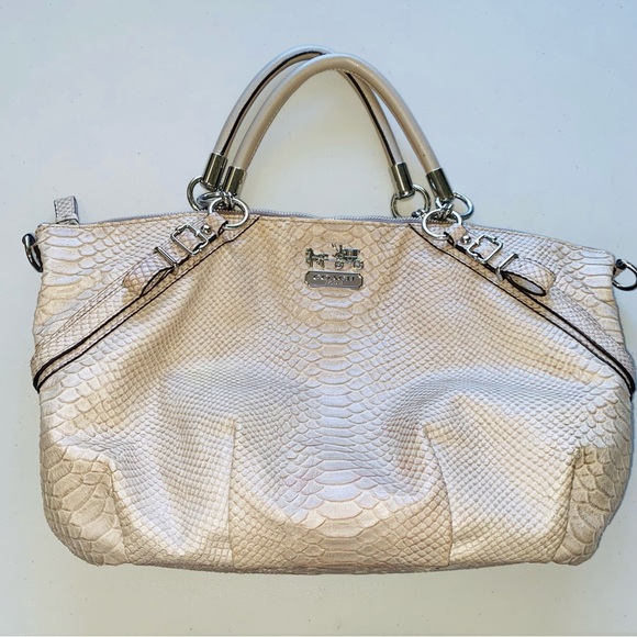 Coach | Bags | Coach Madison Snake Leather Sofia Bag | Poshmark